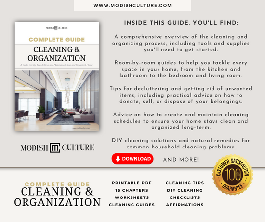 Complete Guide to Cleaning & Organization | PRINTABLE PDF – Modish Culture