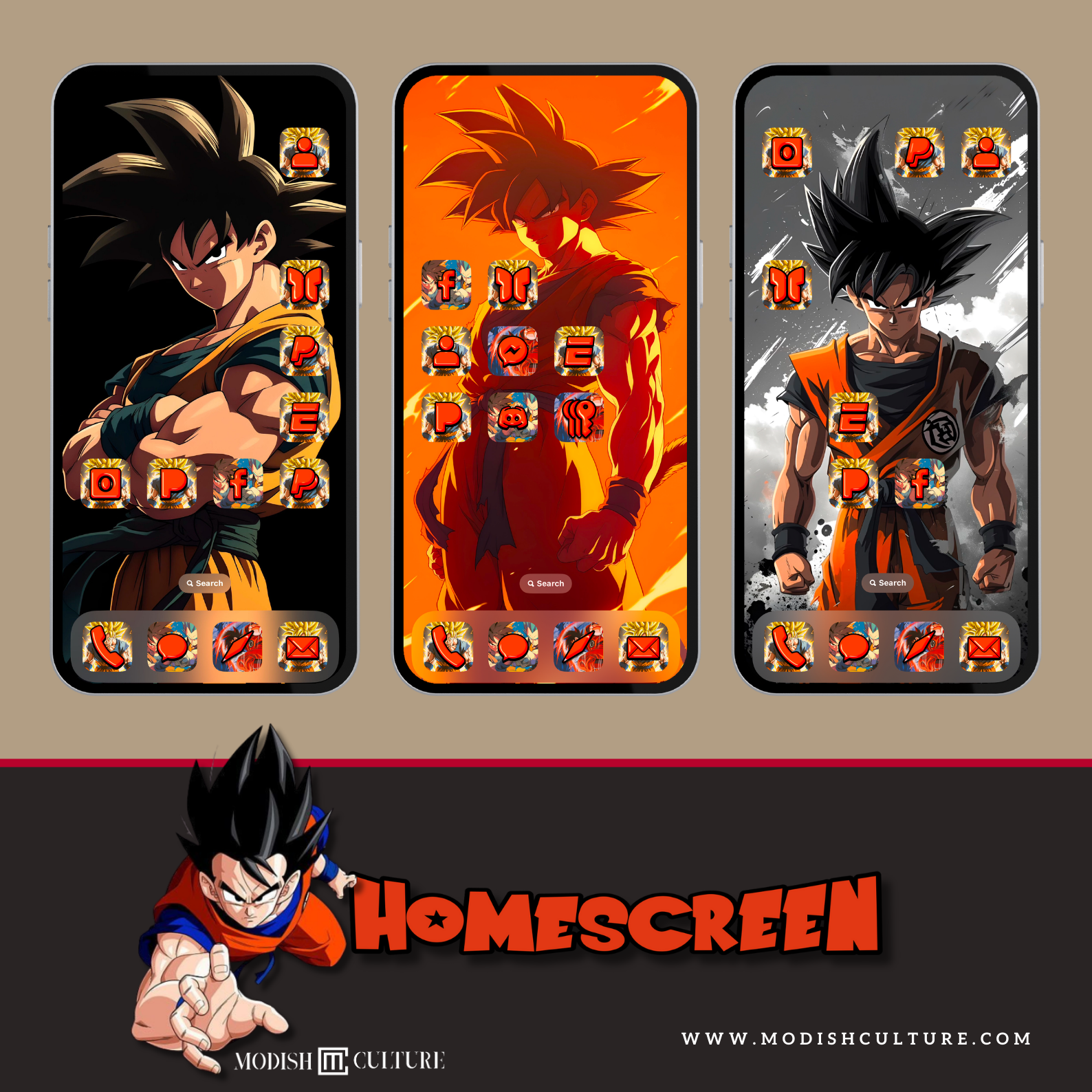 Dragonball Z App Icon Theme – Modish Culture
