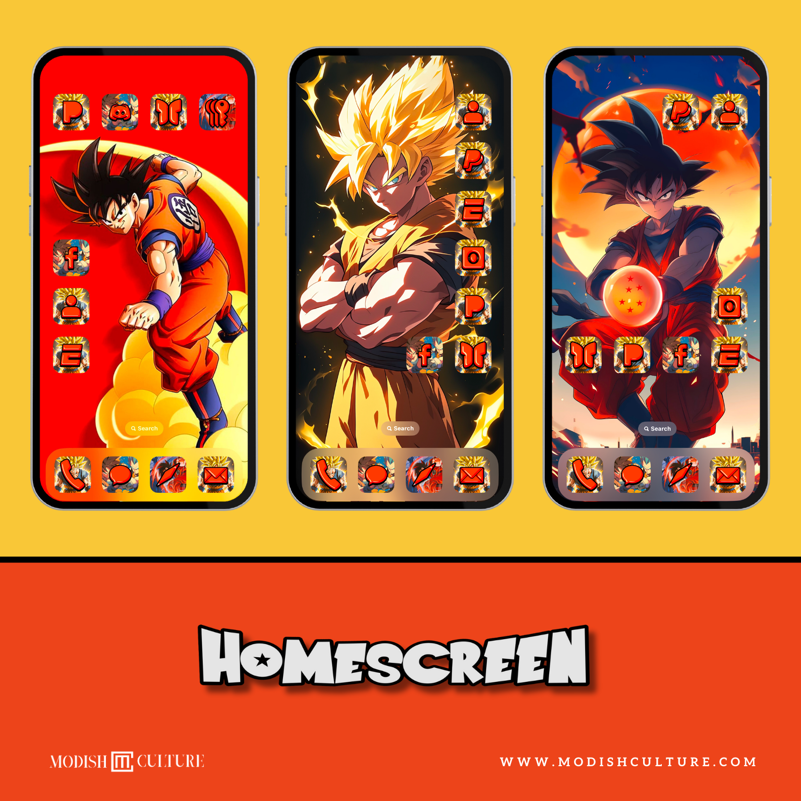 Dragonball Z App Icon Theme – Modish Culture