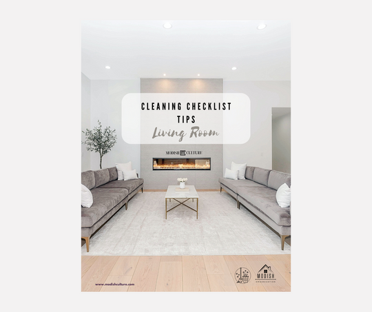 Living Room Cleaning Planner & Checklist | PRINTABLE PDF – Modish Culture