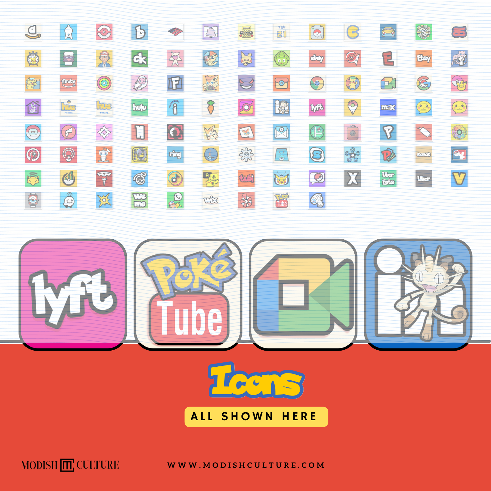 Pokémon iPhone App Icon Theme for iOS14+ – Modish Culture